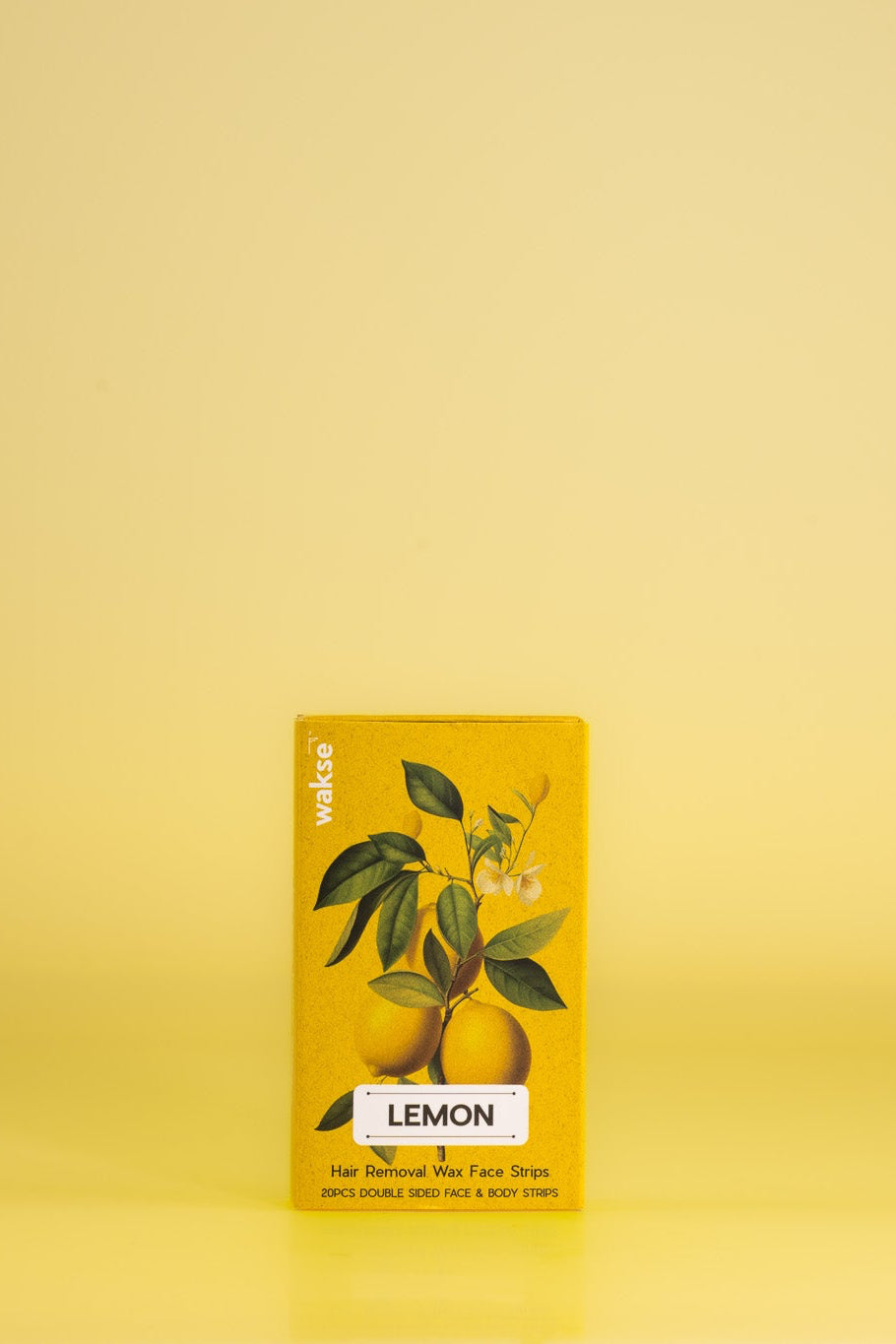 Lemon Scented Hair Removal Wax Strips for Face | wakse